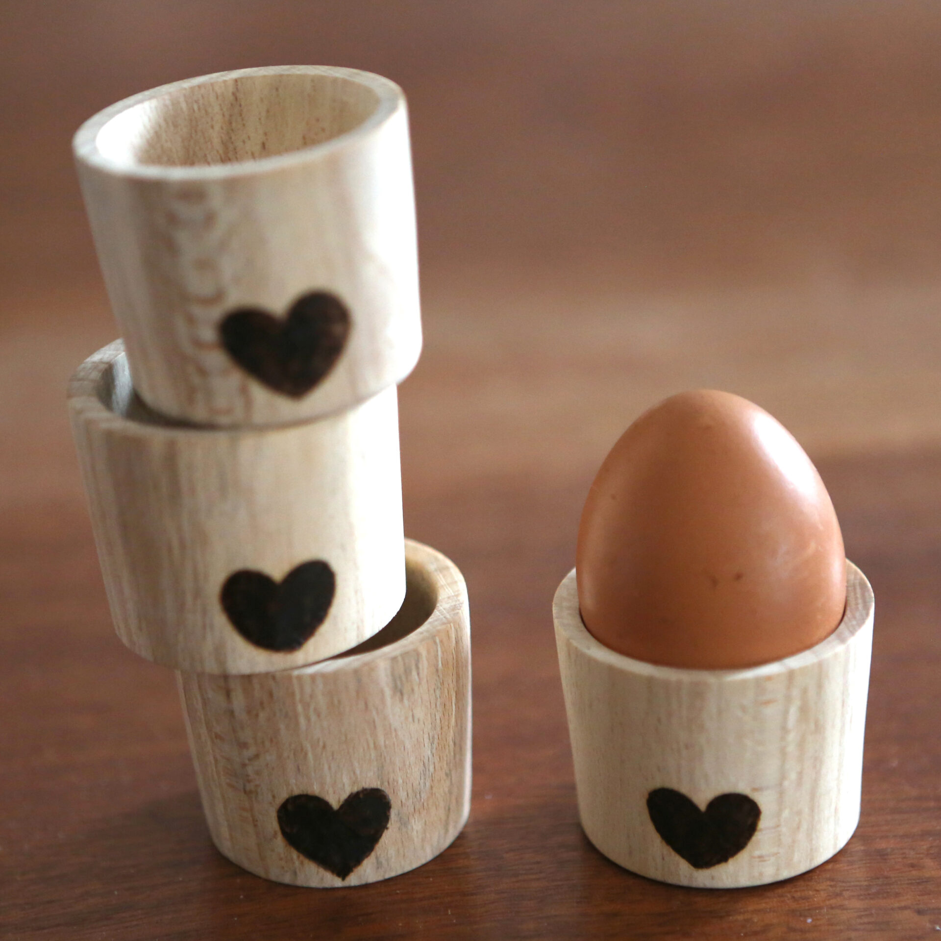 Coquetier Coeur - Bouliwood Créations Bois