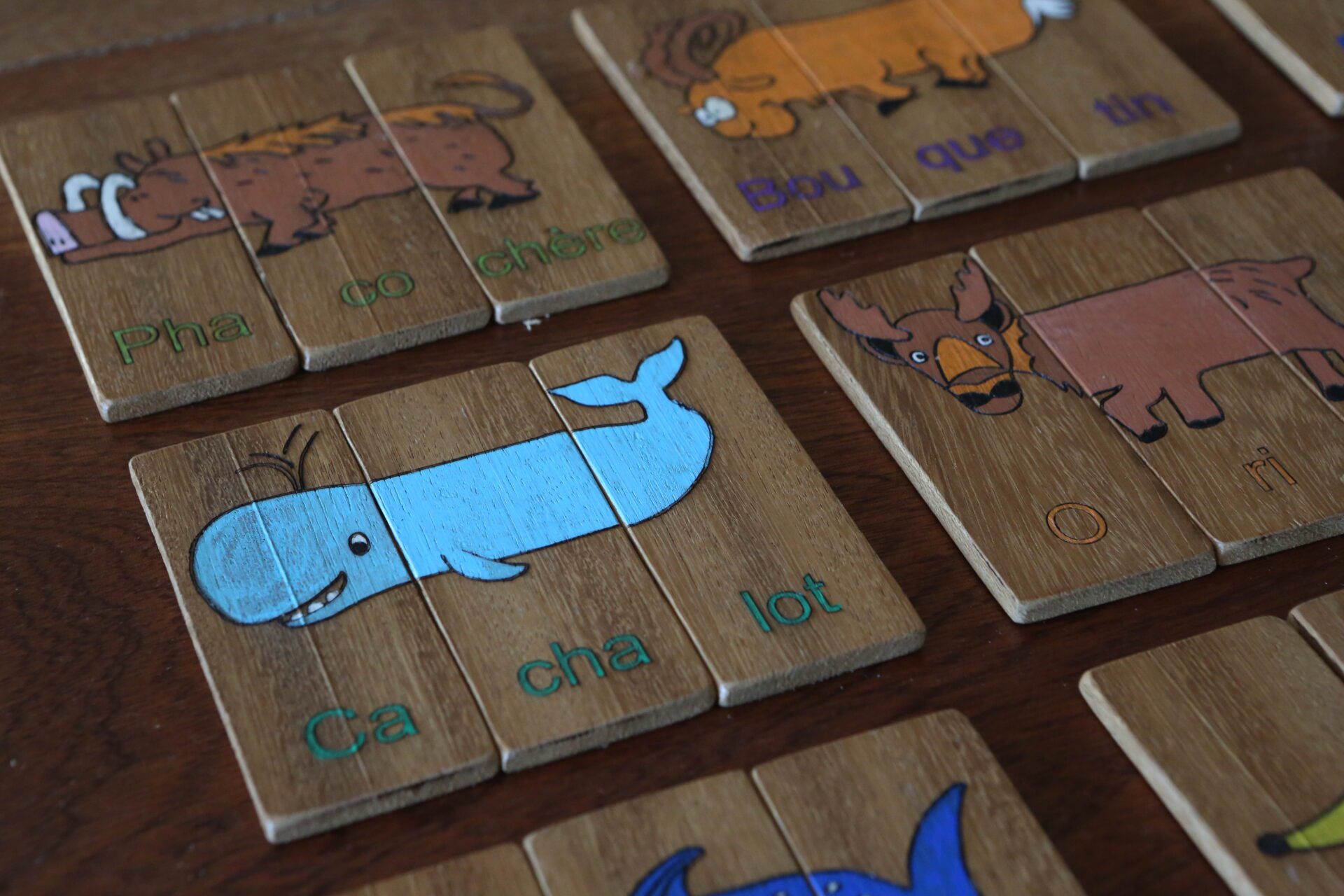 Jeu des syllabes - Bouliwood Créations Bois