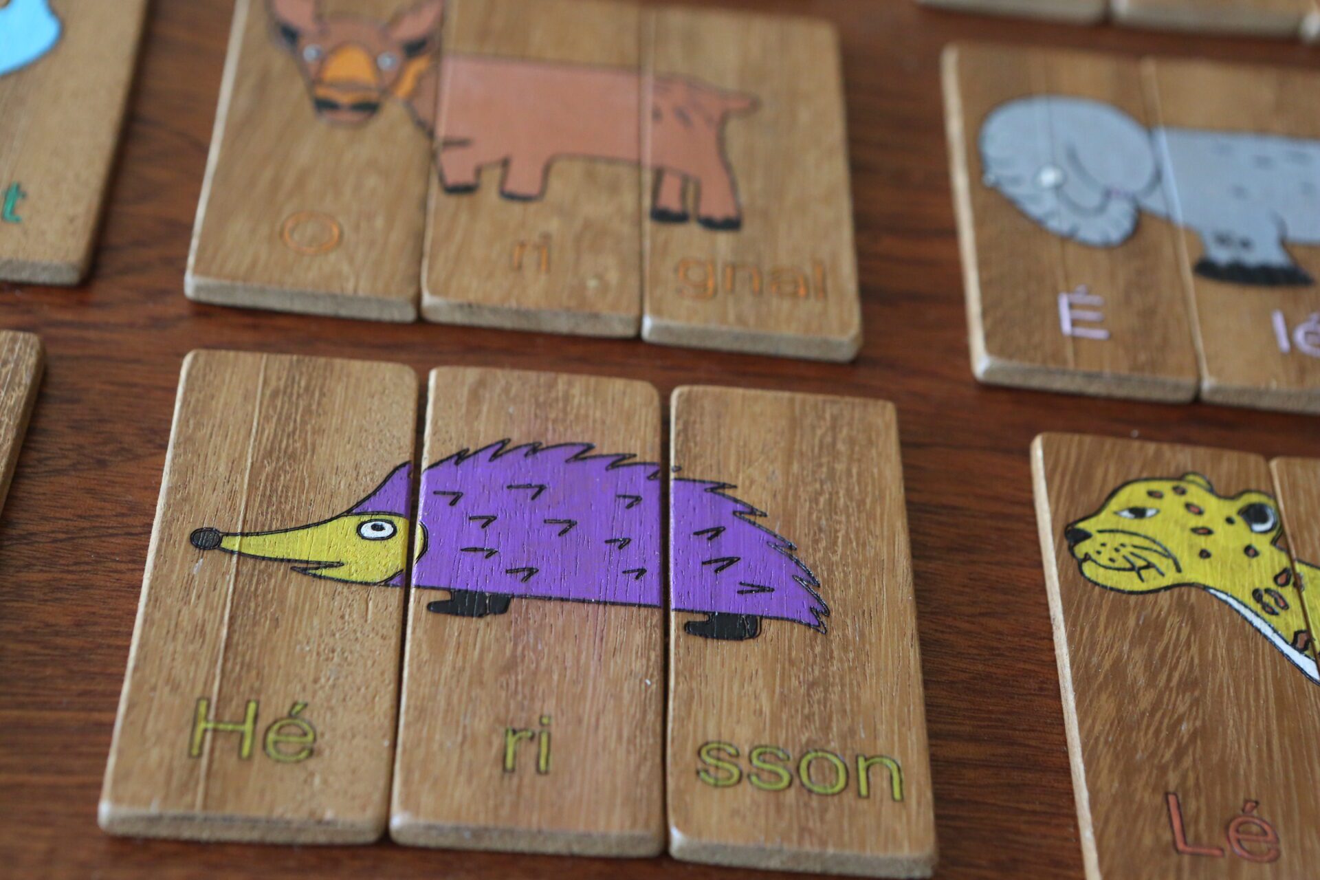 Jeu des syllabes - Bouliwood Créations Bois