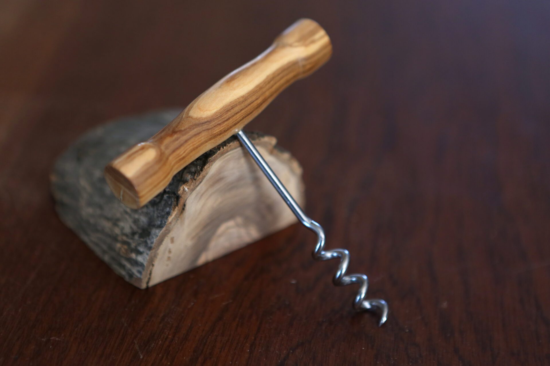 Tire bouchon en Olivier 2 - Bouliwood Créations Bois