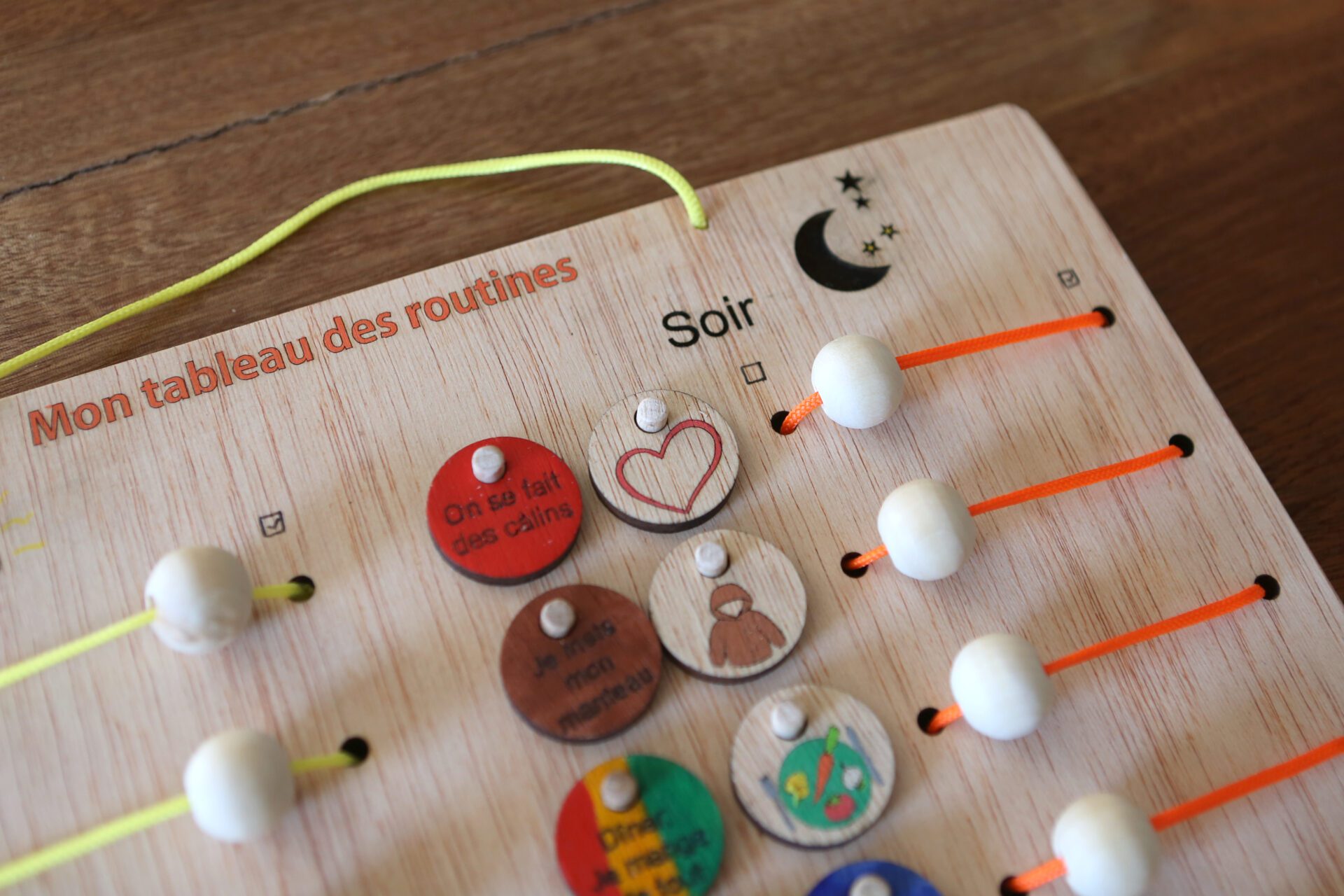 Tableau des routines - Bouliwood Créations Bois