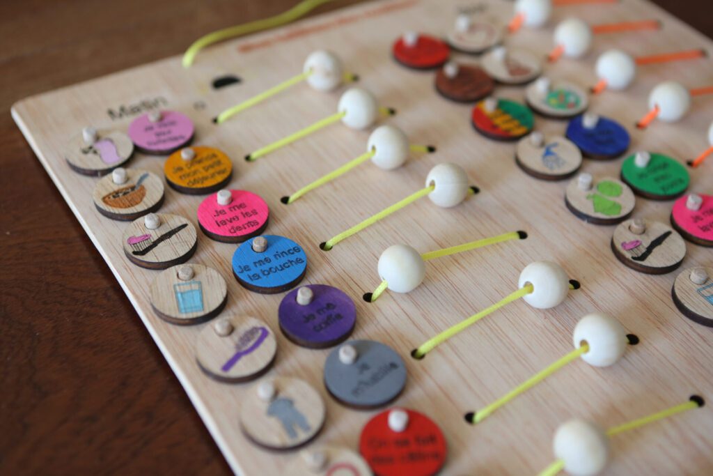 Tableau des routines - Bouliwood Créations Bois