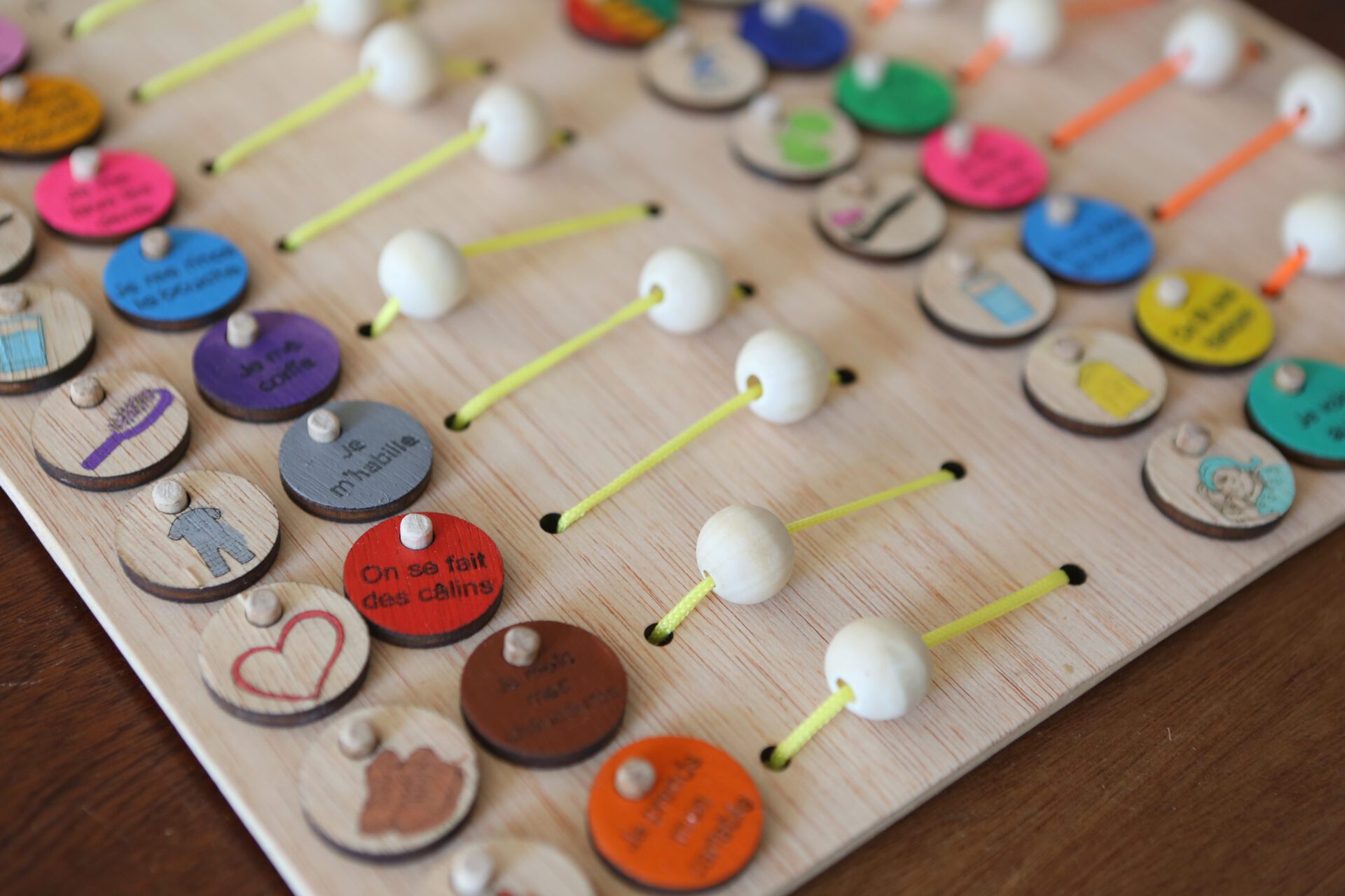 Tableau des routines - Bouliwood Créations Bois