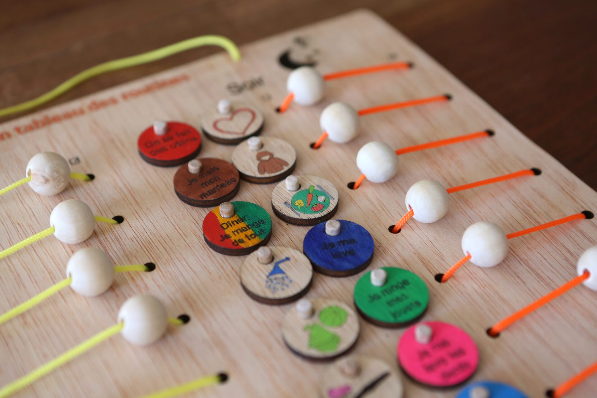 Tableau des routines - Bouliwood Créations Bois