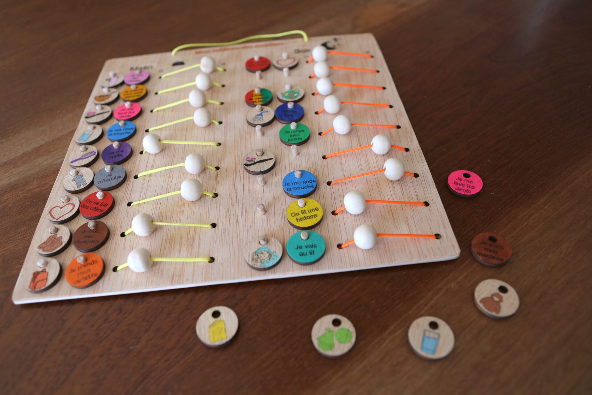 Tableau des routines - Bouliwood Créations Bois